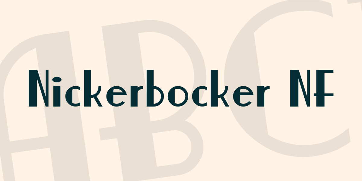 Nickerbocker NF Font · 1001 Fonts