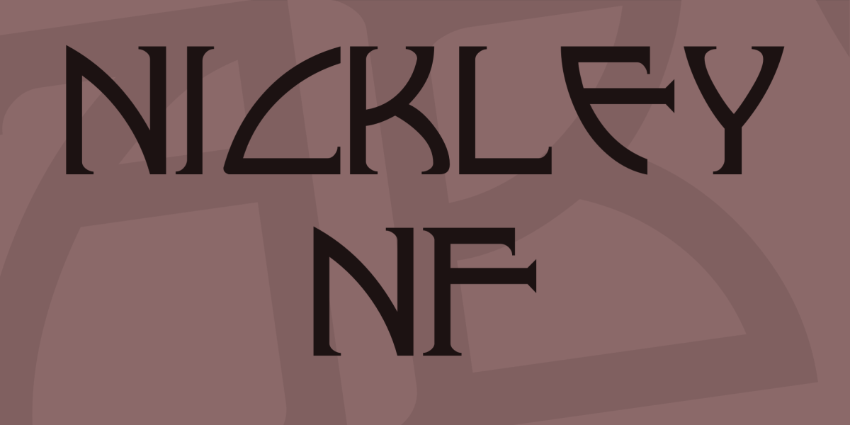 Nickley NF Font · 1001 Fonts