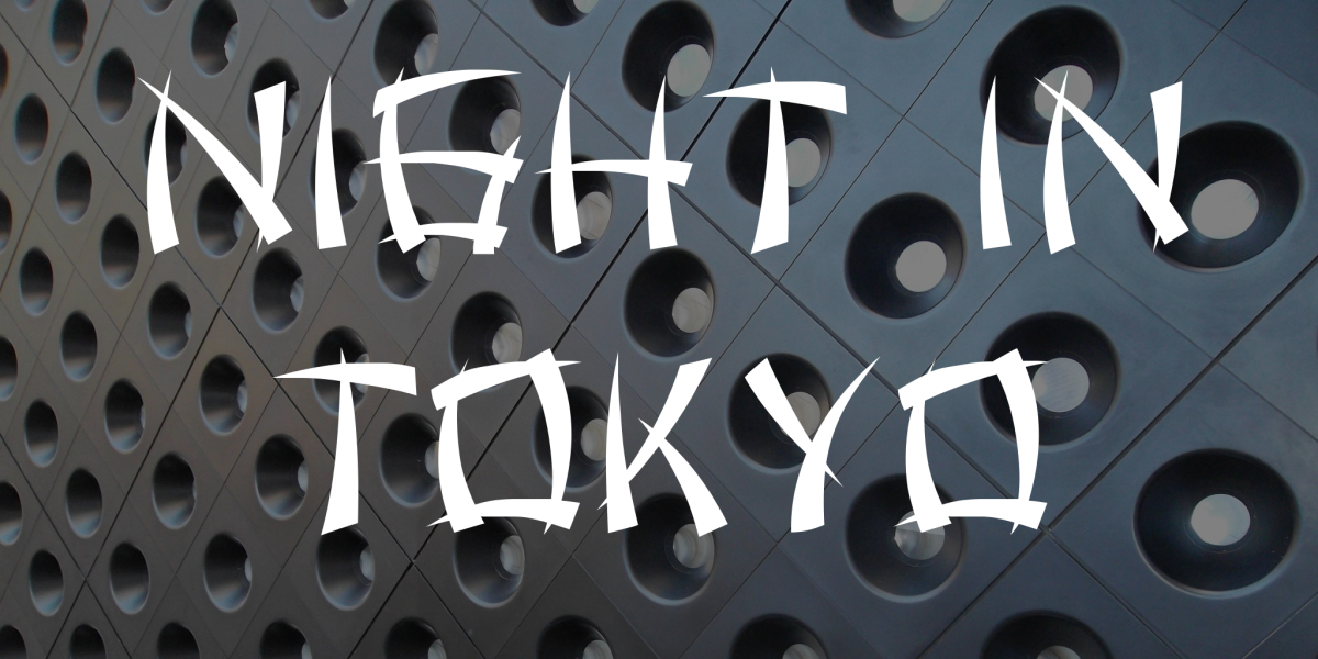 Night in Tokyo Font Family · 1001 Fonts
