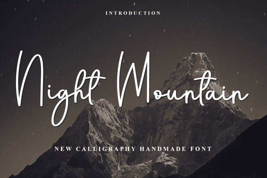 Night Mountain Font · 1001 Fonts