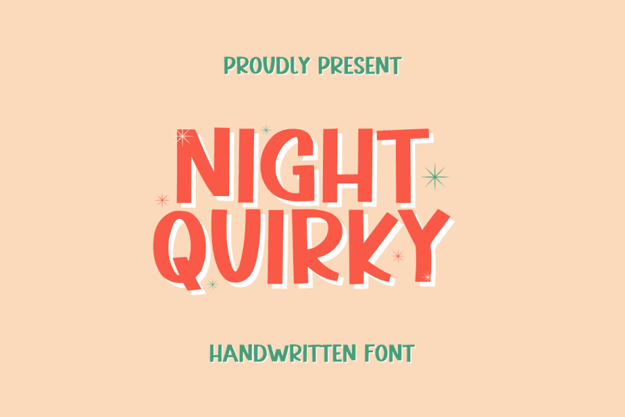 Night Quirky Font · 1001 Fonts