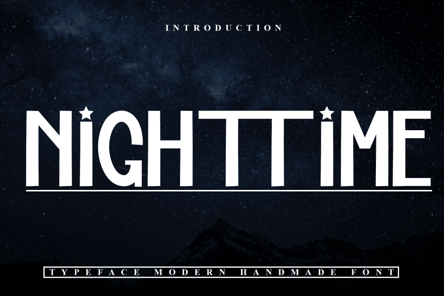 Nighttime Font · 1001 Fonts