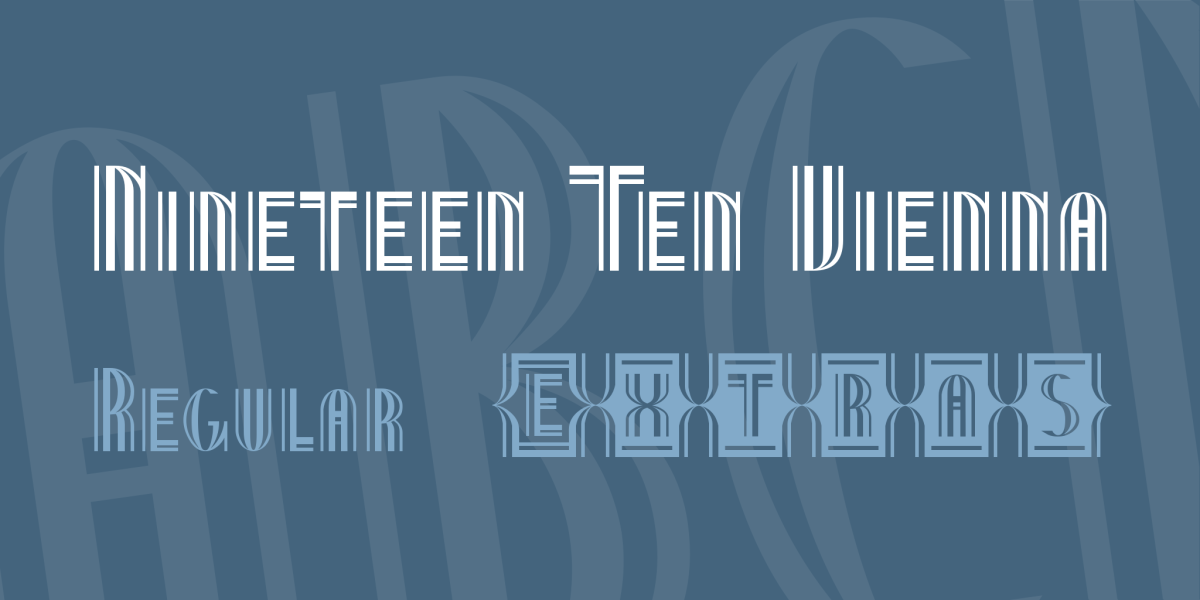 Nineteen Ten Vienna Font Family · 1001 Fonts