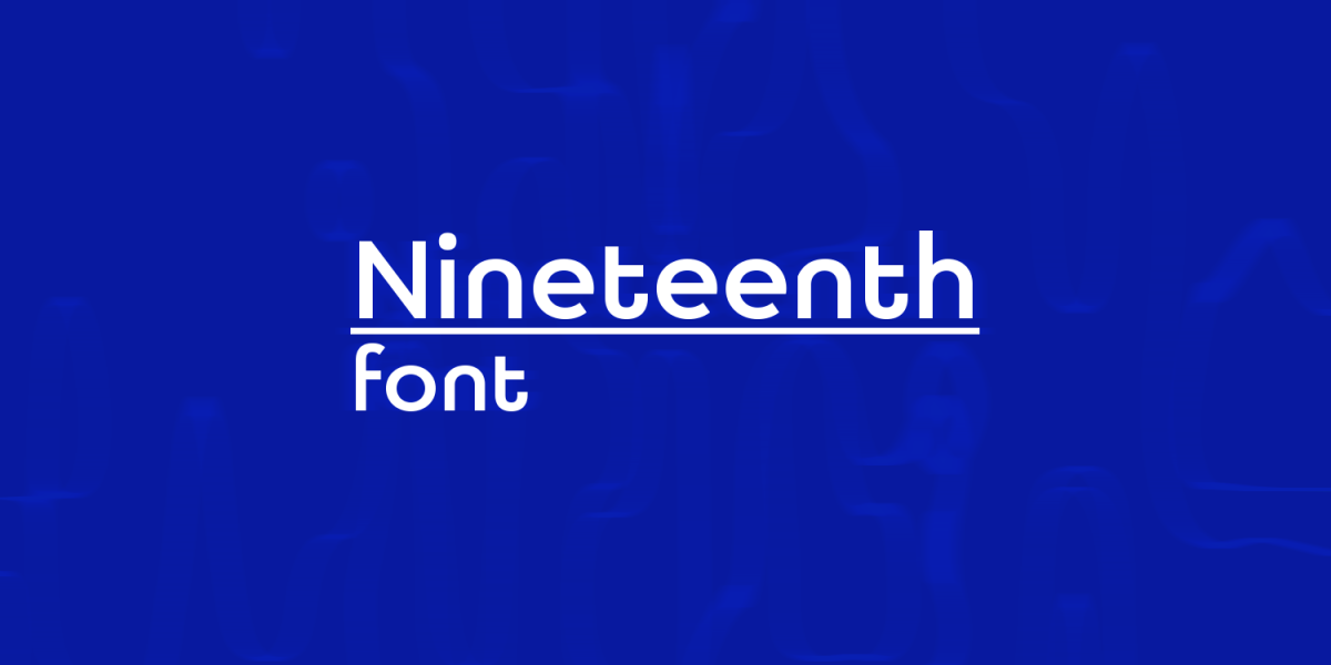 Nineteenth Font · 1001 Fonts