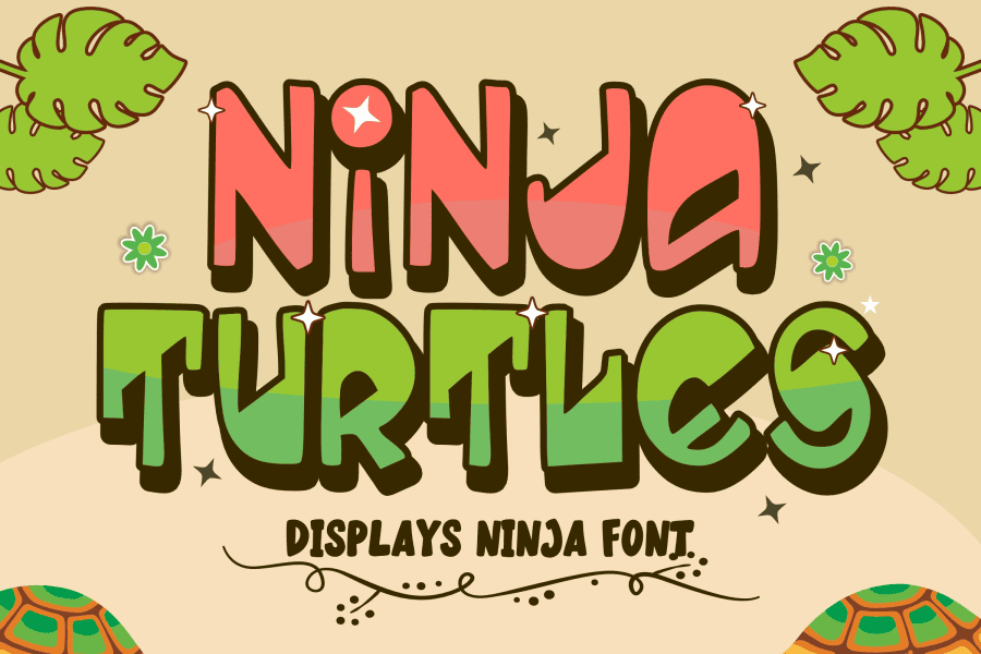Ninja Turtles Font · 1001 Fonts