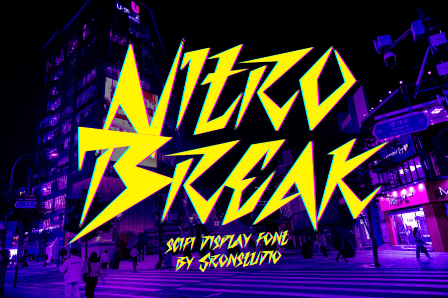 Nitro Break Font · 1001 Fonts