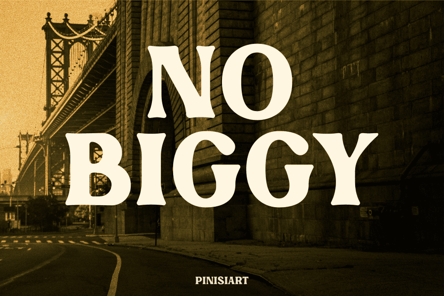 NOBIGGY Font · 1001 Fonts