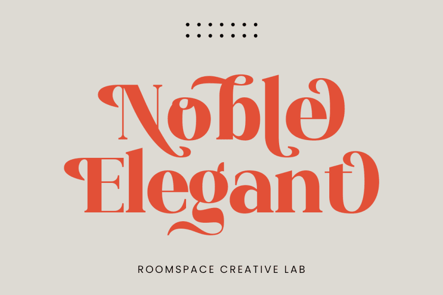 Noble Elegant Font Family · 1001 Fonts