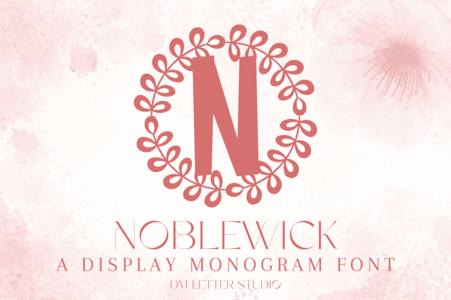 Noblecraft Monogram Font · 1001 Fonts