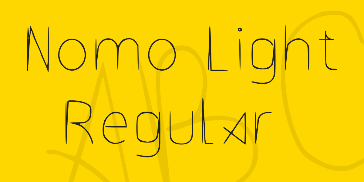 Nomo Light Font · 1001 Fonts