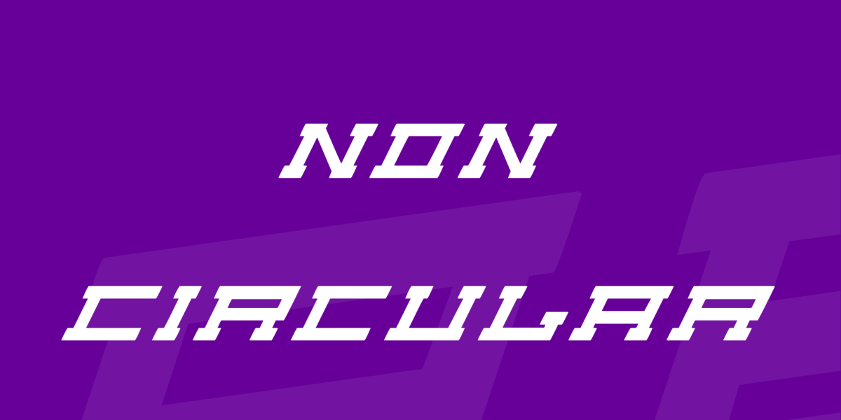 Non Circular Font · 1001 Fonts