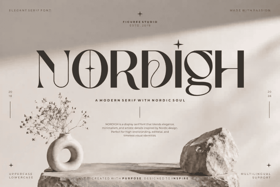 1 Free Boutique, Nordic, Vintage Font · 1001 Fonts