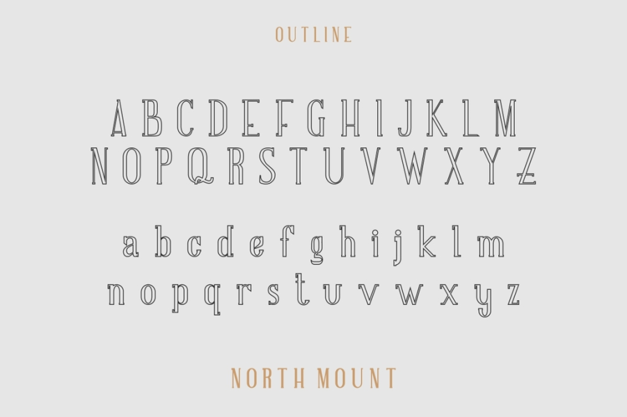 NORTH MOUNT DEMO Font Family · 1001 Fonts