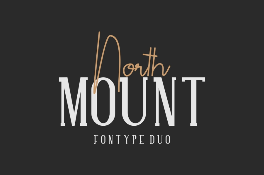 NORTH MOUNT DEMO Font Family · 1001 Fonts