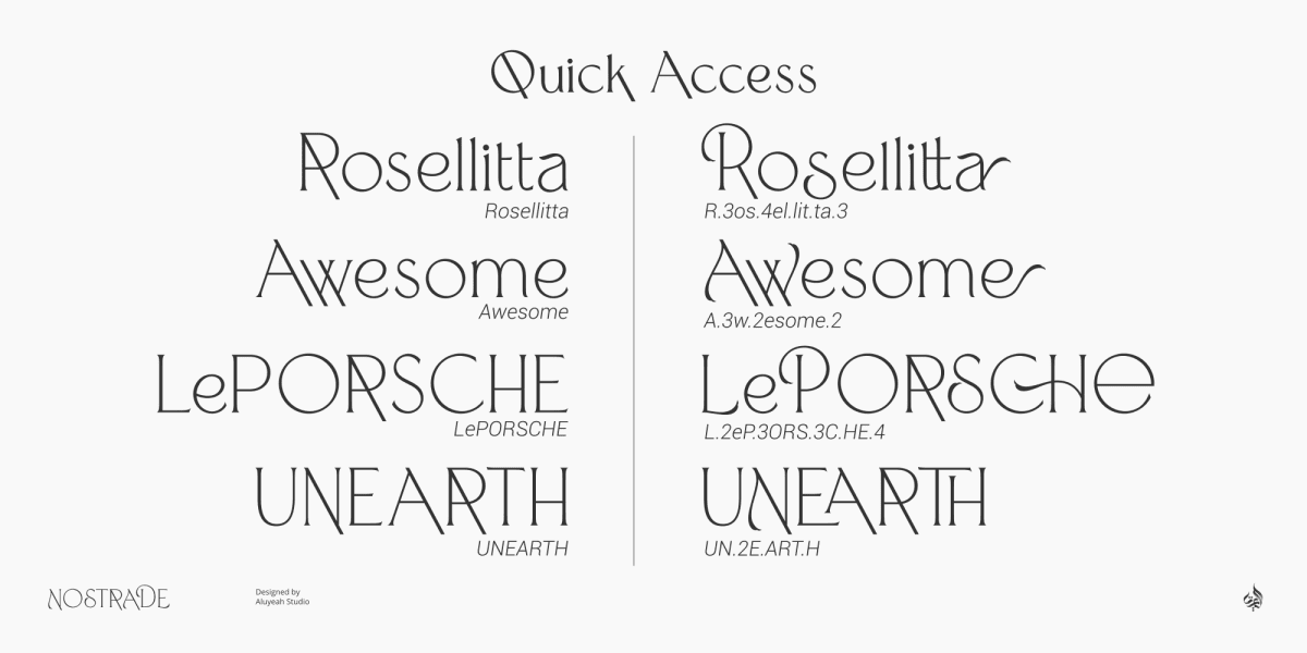 Nostrade Font · 1001 Fonts