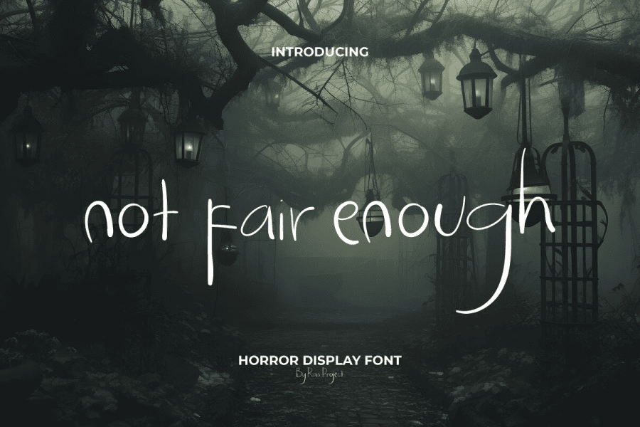 Not Fair Enough Demo Font · 1001 Fonts