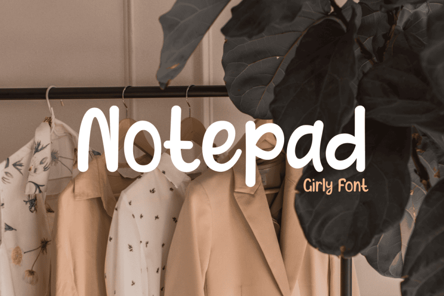 Notepad Font · 1001 Fonts