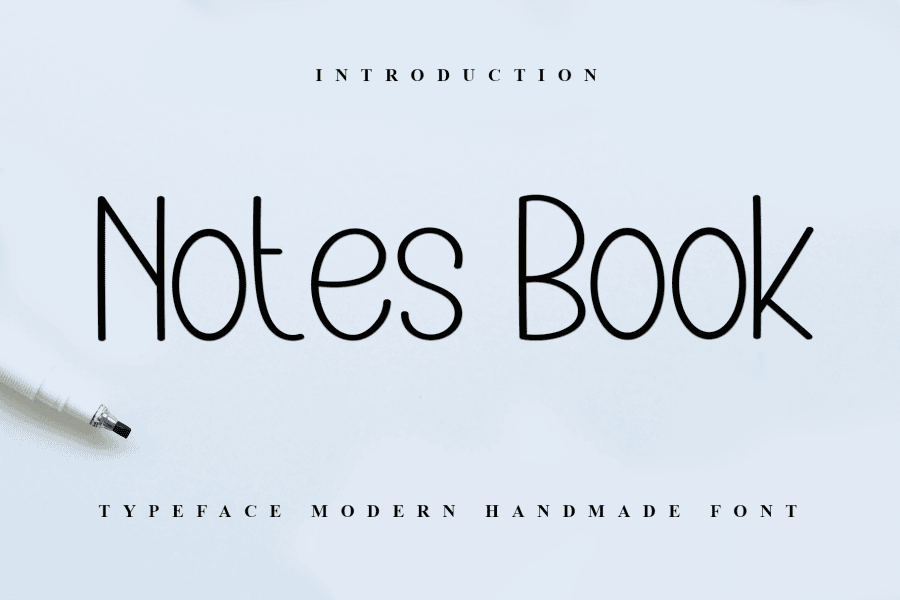 Notes Book Font · 1001 Fonts