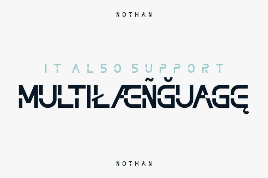 NOTHAN DEMO Font Family · 1001 Fonts