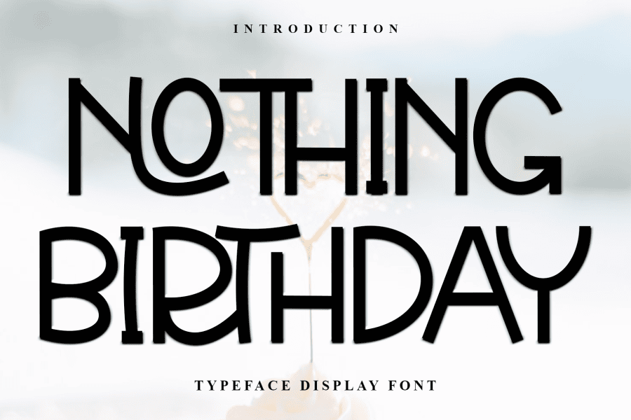 Nothing Birthday Font · 1001 Fonts
