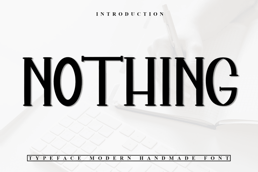 Nothing Font · 1001 Fonts