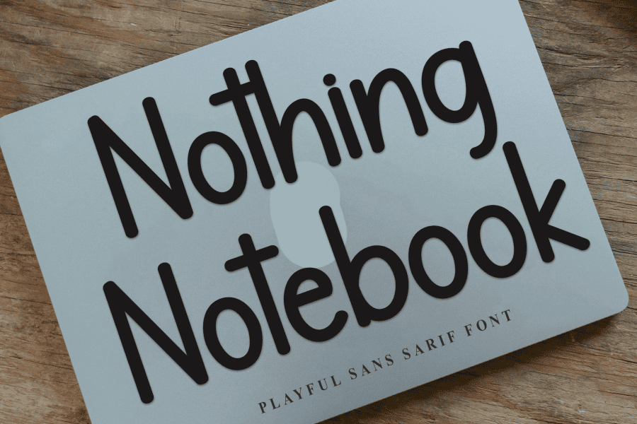 Nothing Notebook Font · 1001 Fonts