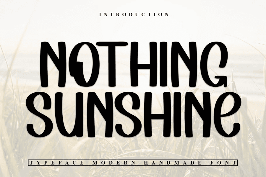 Nothing Sunshine Font · 1001 Fonts