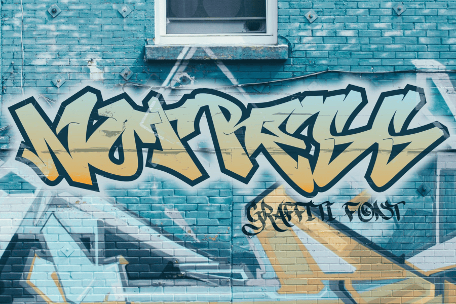 Notress Graffiti Font · 1001 Fonts