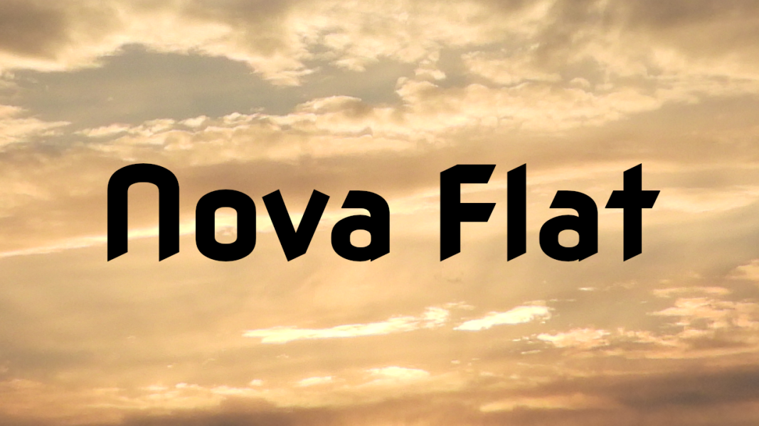 Nova Flat Font Family · 1001 Fonts