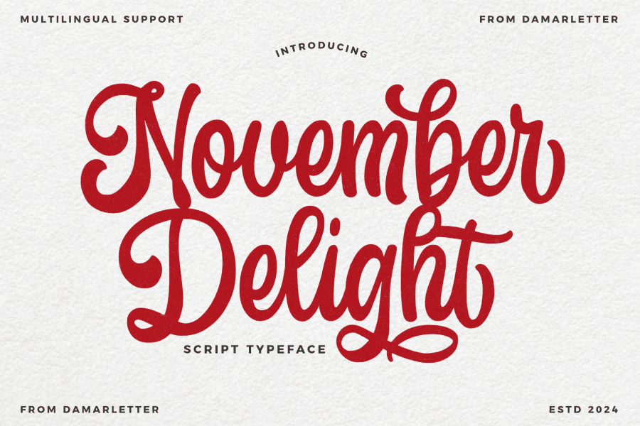 November Delight Font · 1001 Fonts