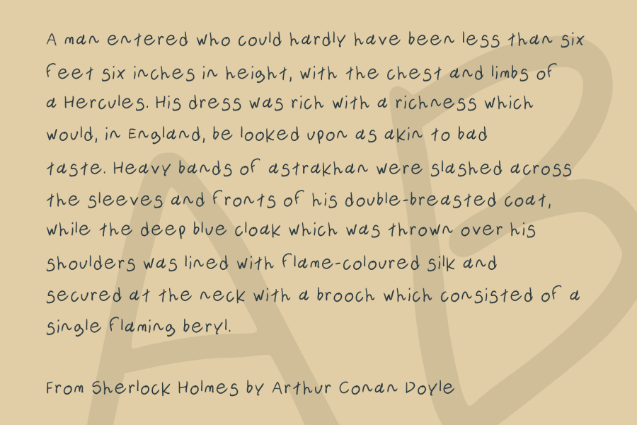 Novice Writer Regular Font · 1001 Fonts