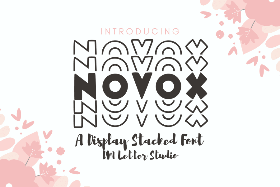 Novox Stacked Font · 1001 Fonts