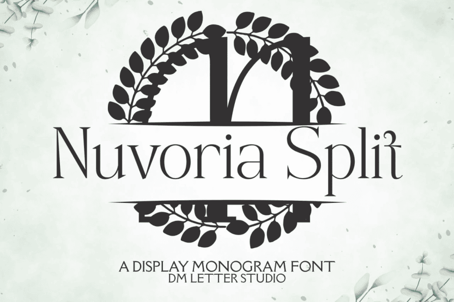 5 Free Personalized Name Sign, Refined Split Monogram Fonts · 1001 Fonts