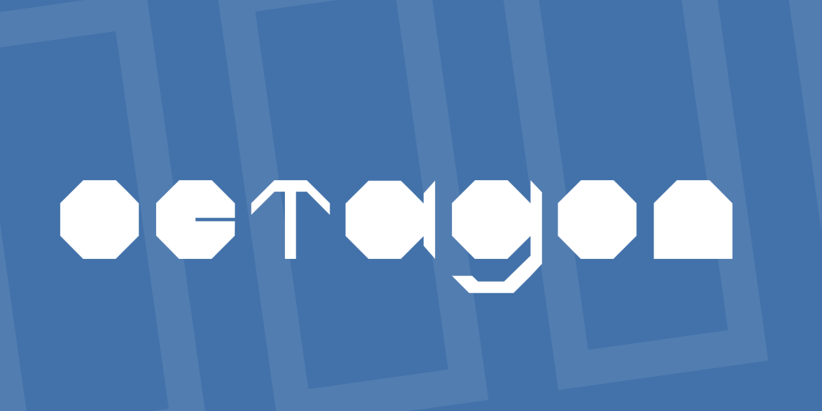 Octagon Font · 1001 Fonts