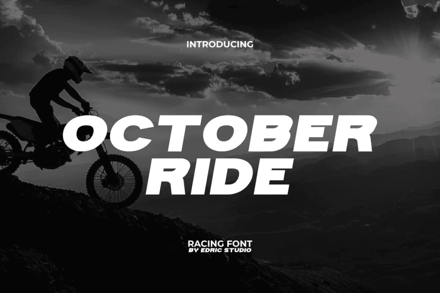 October Ride Demo Font · 1001 Fonts
