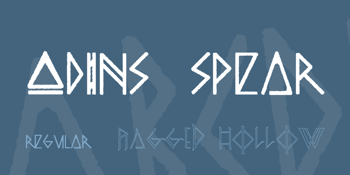 ODINS SPEAR Font Family · 1001 Fonts