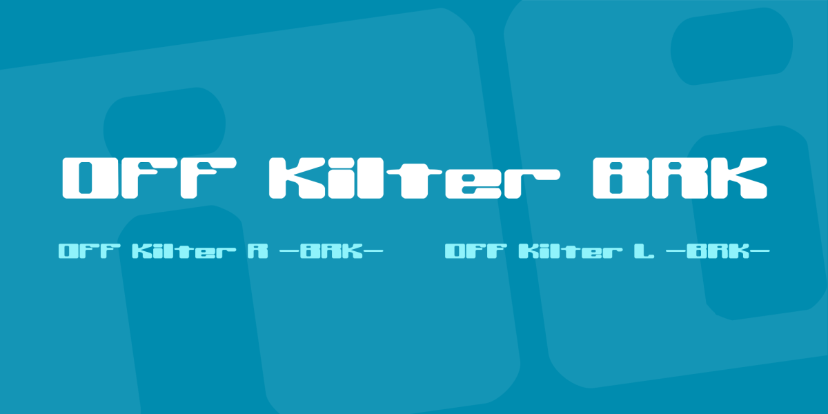 Off Kilter BRK Font Family · 1001 Fonts