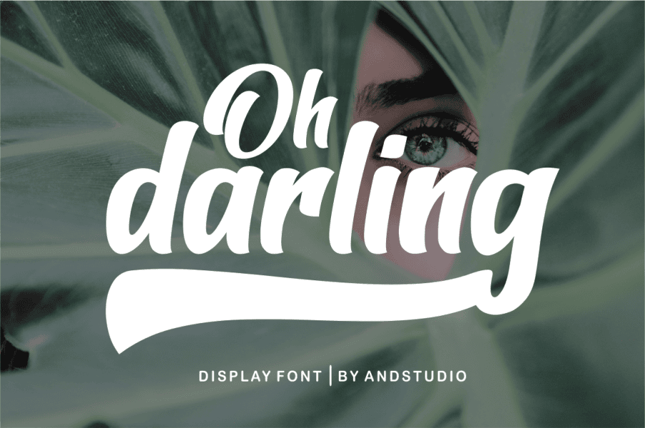 Oh darling Font · 1001 Fonts