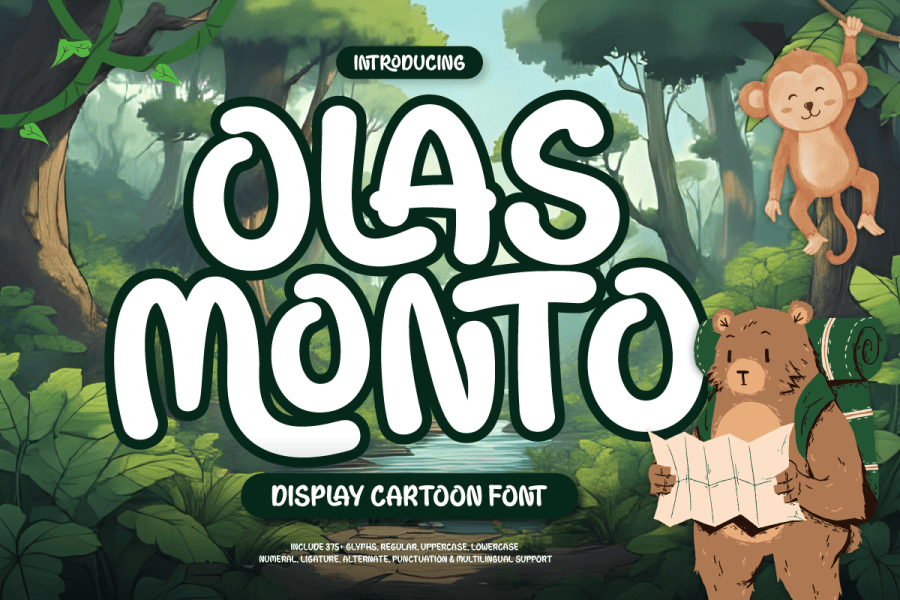 Olas Monto Trial Font · 1001 Fonts