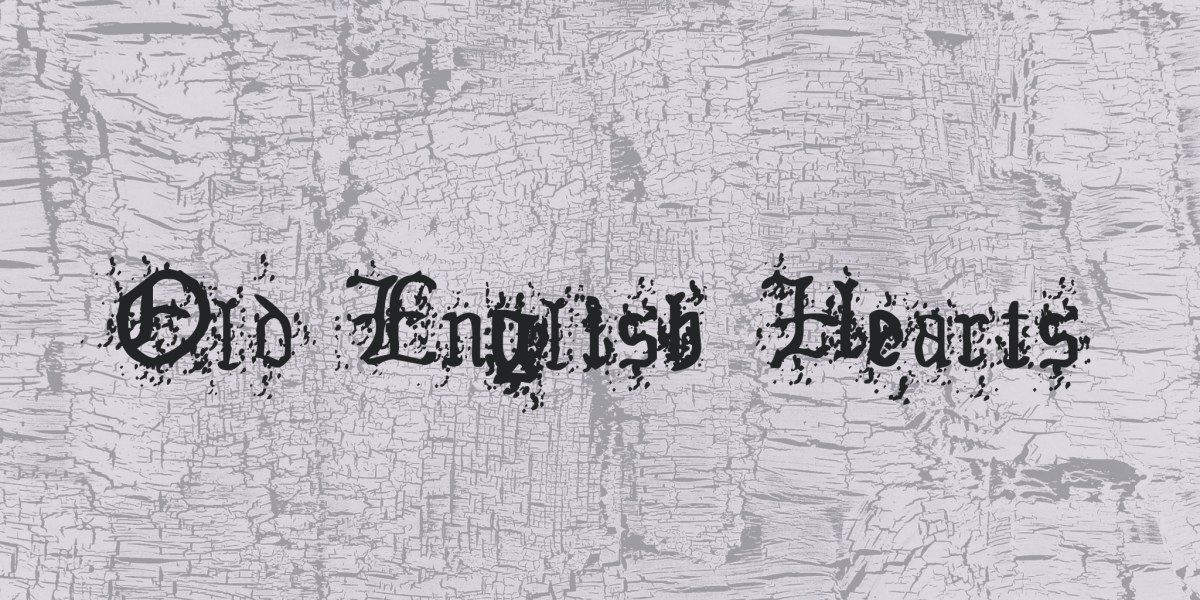 Old English Hearts Font · 1001 Fonts