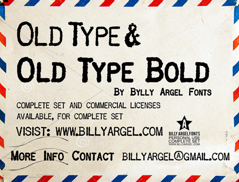 OLD TYPE PERSONAL USE Font · 1001 Fonts