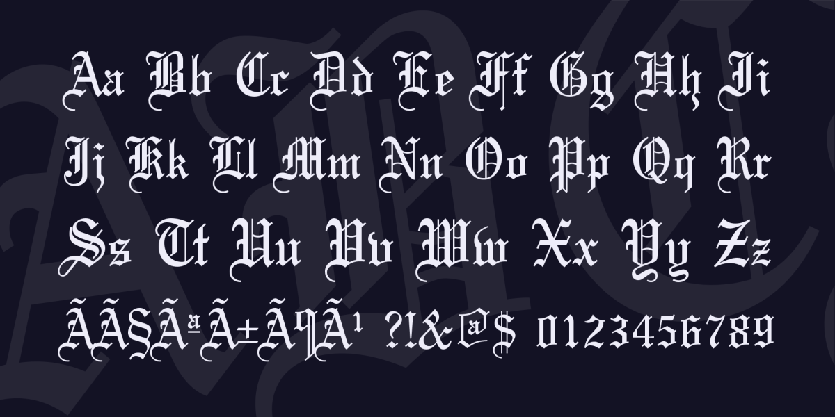 Olde English Font