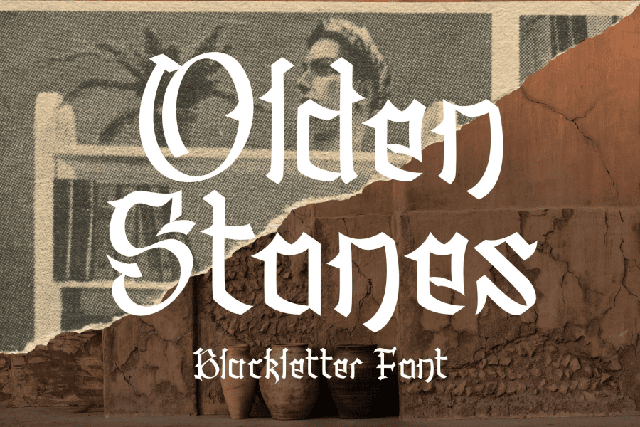 Olden Stones Font · 1001 Fonts