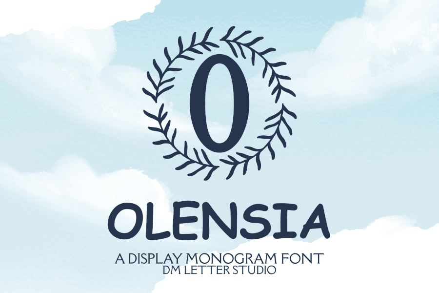 Olensia Monogram Font · 1001 Fonts