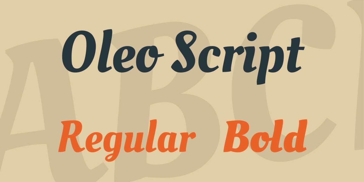 Oleo Script Font Family · 1001 Fonts