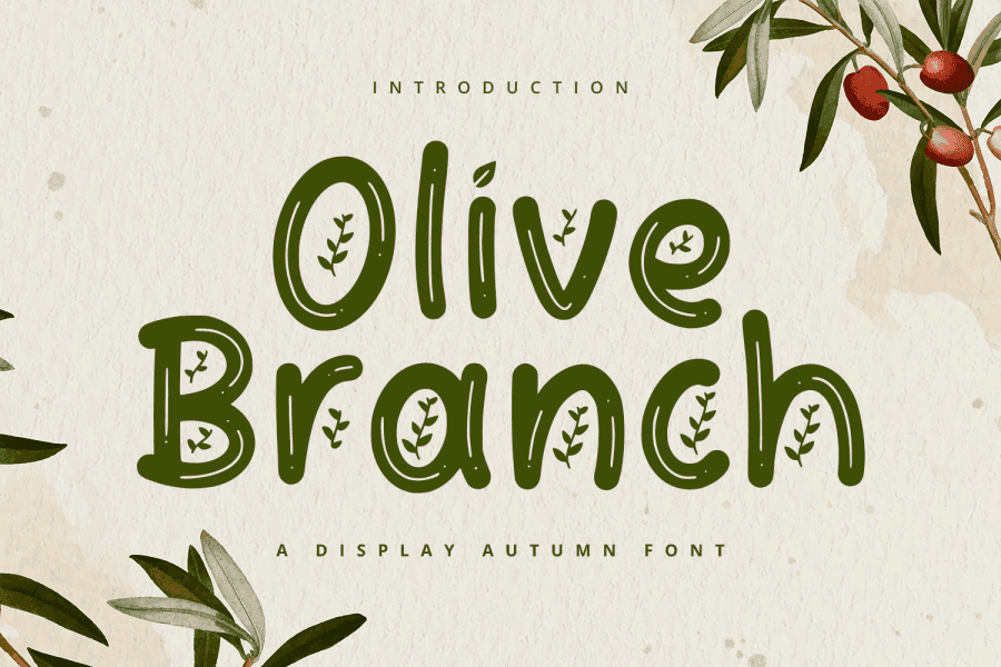 Olive Branch Font · 1001 Fonts