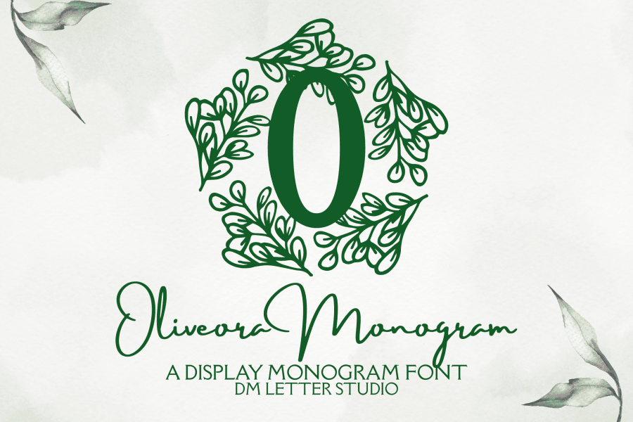Oliveora Monogram Font · 1001 Fonts