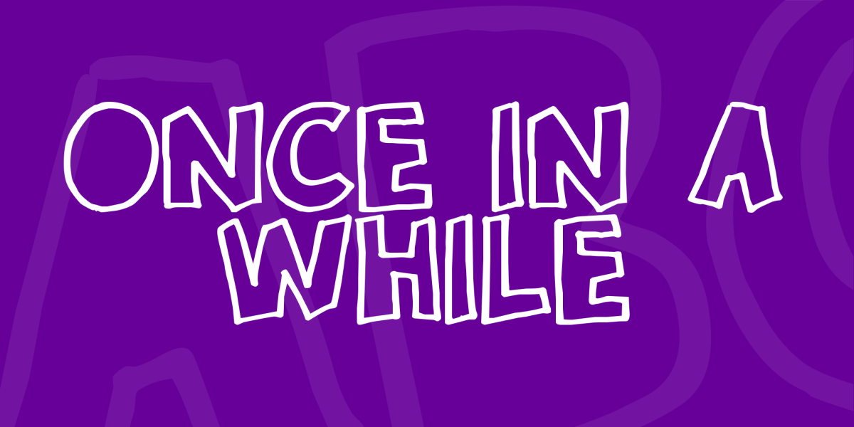 Once in a while Font · 1001 Fonts