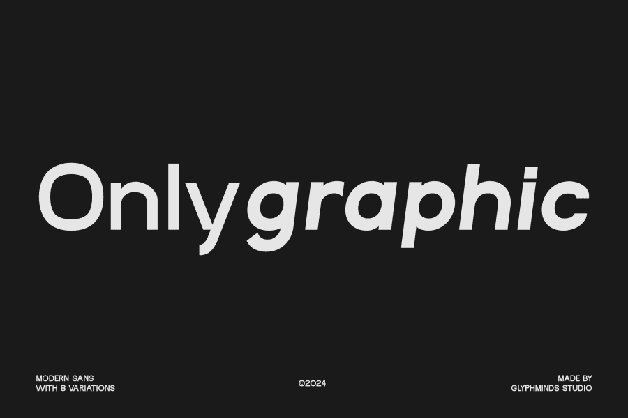 Onlygraphic Font Family · 1001 Fonts