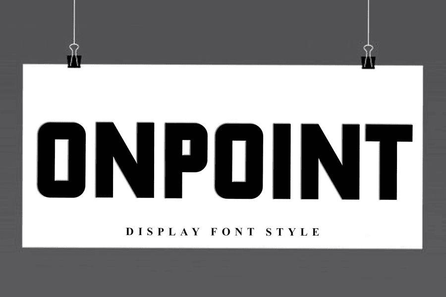 ONPOINT Font · 1001 Fonts